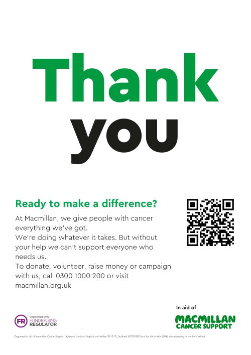Thank you – Macmillan Orders